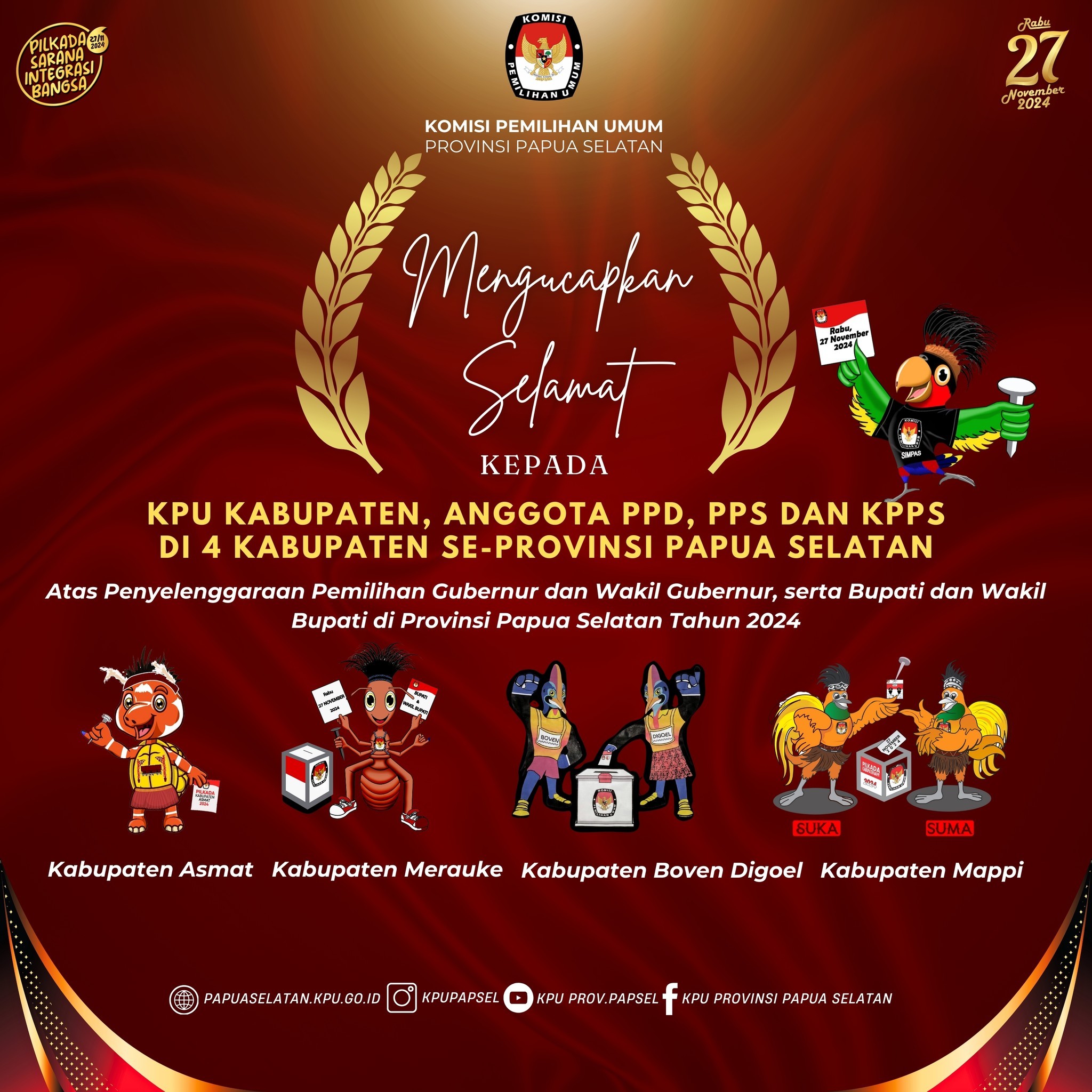 KPU PAPUASELATAN - SELAMAT KEPADA KPU KABUPATEN, ANGGOTA PPD, PPS DAN ...